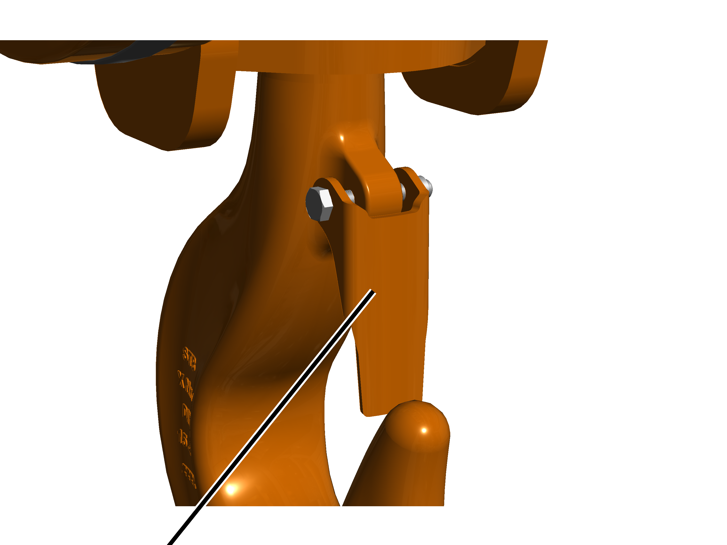 Inspecting the hook safety latch